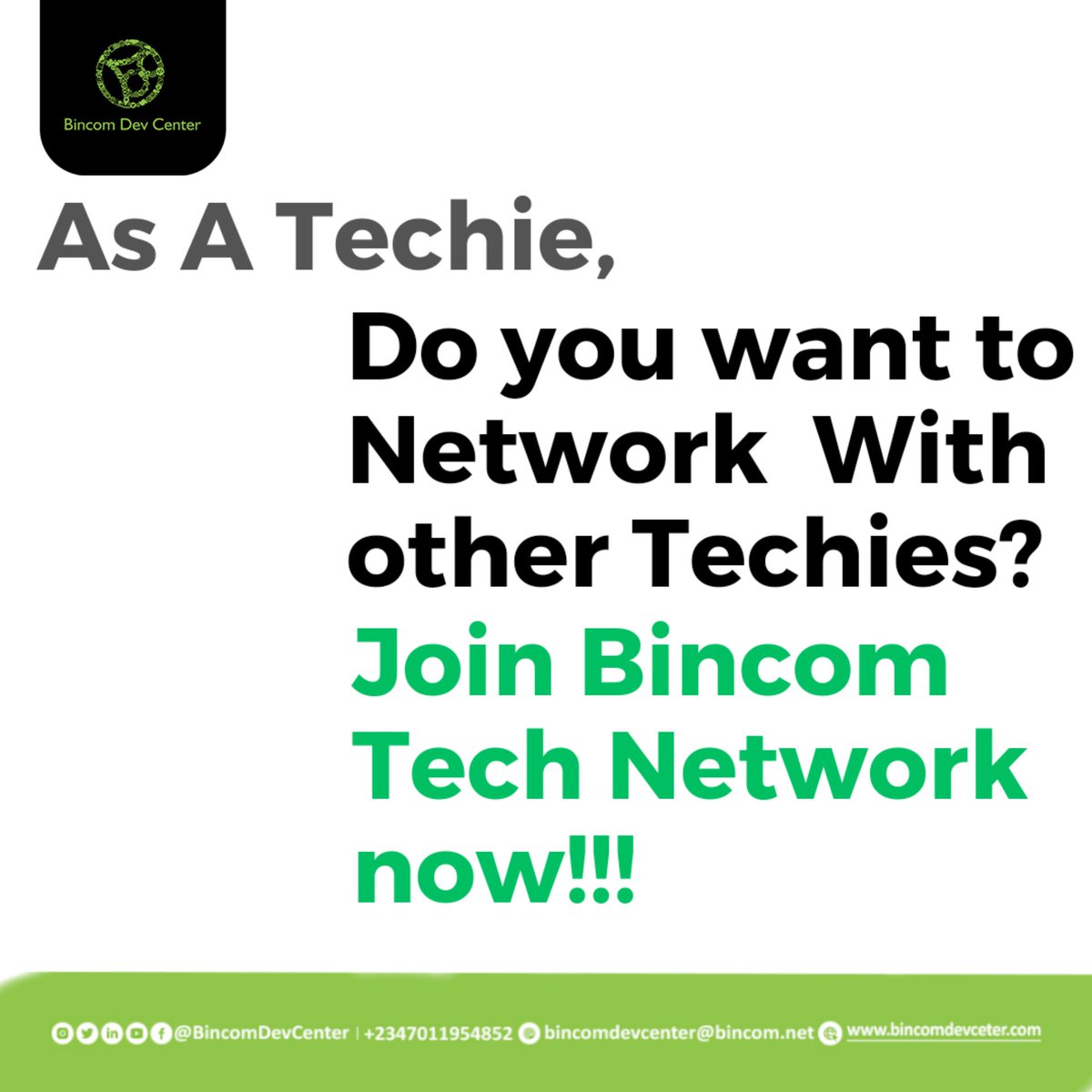 Bincom Dev Center on Twitter: "Expanding horizons and forging connections! Networking is the key ...