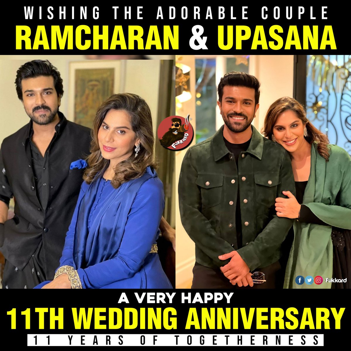 FukkardMemes On Twitter 11th Wedding Anniversary Wishes To RamCharan fukkardmemes-on-twitter-11th-wedding-anniversary-wishes-to-ramcharan