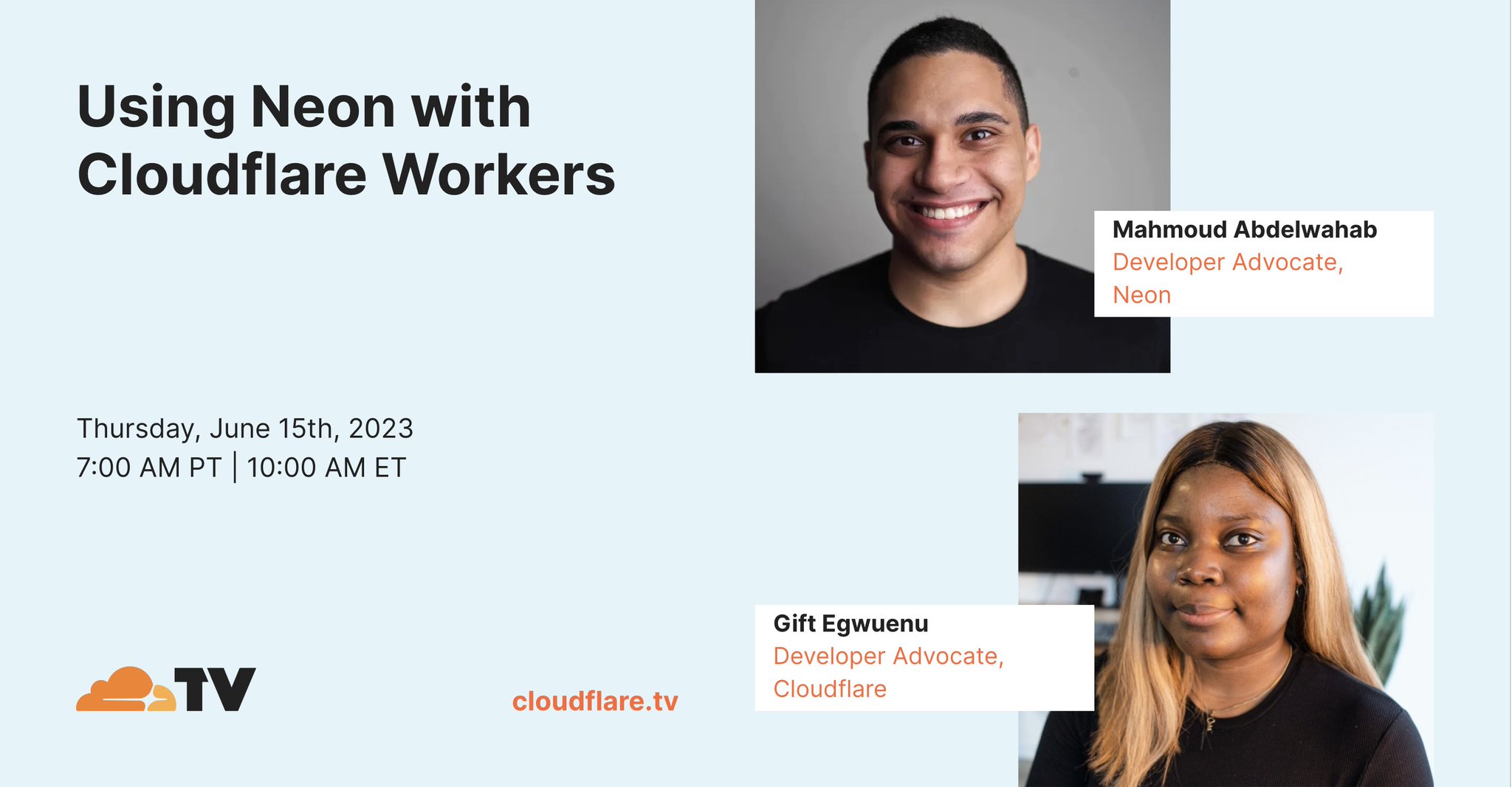 Cloudflare TV on Twitter: "Today @Cloudflare developer advocate @LauraGift_ chats with fellow ...