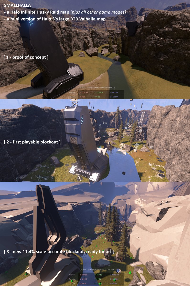 nakedape on Twitter: "SMALLHALLA, our "Husky Raid" map, has been added to the @Halo Recommended ...