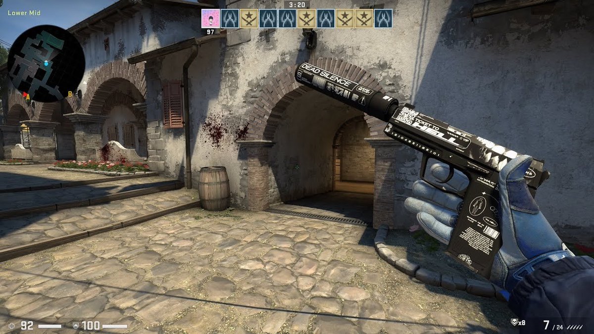 Cevat🪐 on Twitter: "any recommendations for affordable usps skins? atm im running ticket to hell ...