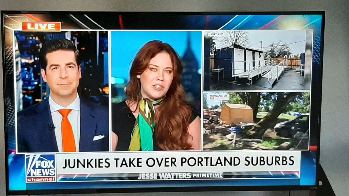 Vanecules on Twitter: "RT @PDXReal1: Angela was on Jessie Waters discussing Safe Rest Villages ...