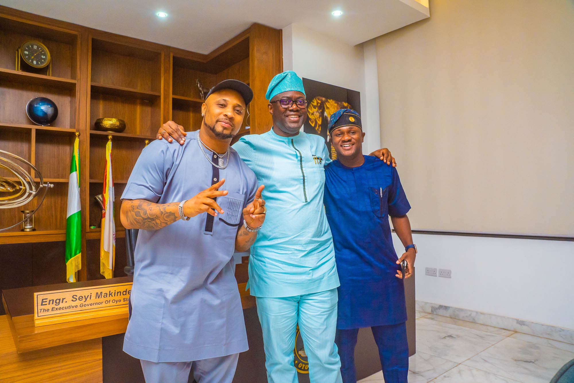 Seyi Makinde on Twitter: "I received B-Red, an artist and the son of my brother, His Excellency ...