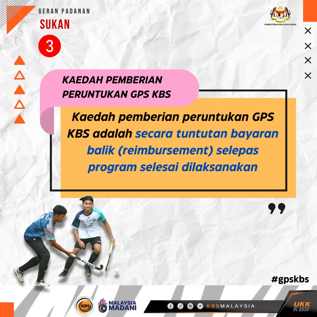 KBSMalaysia on Twitter: "Kementerian Belia dan Sukan telah menerima peruntukan sejumlah RM40 ...