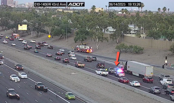 Arizona Dot On Twitter I 10 Eastbound At 43rd Ave A Crash Is