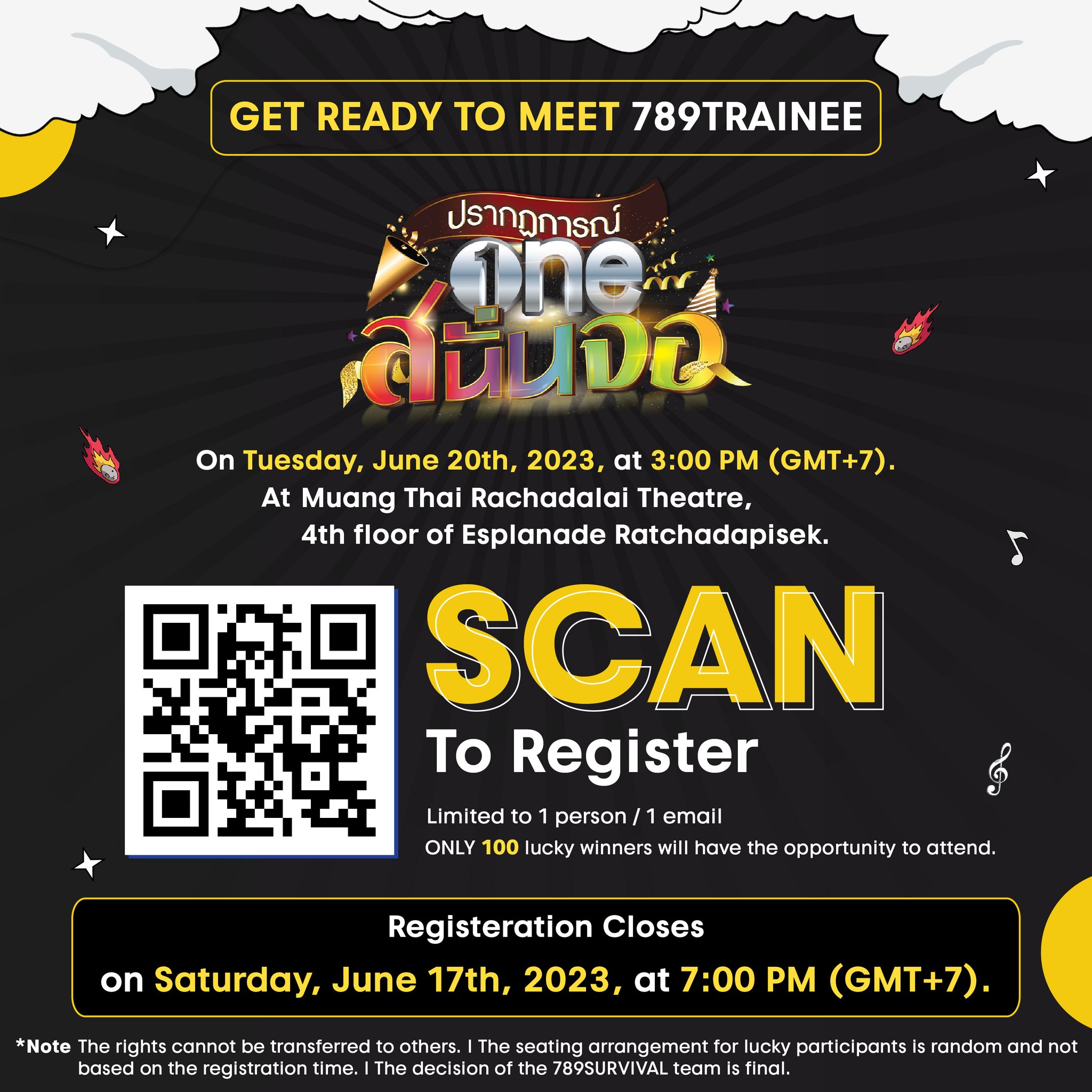 789SURVIVAL on Twitter: "Get ready to meet 789TRAINEE on the event ปรากฏการณ์ oneสนั่นจอ (1/3) 🗓 ...