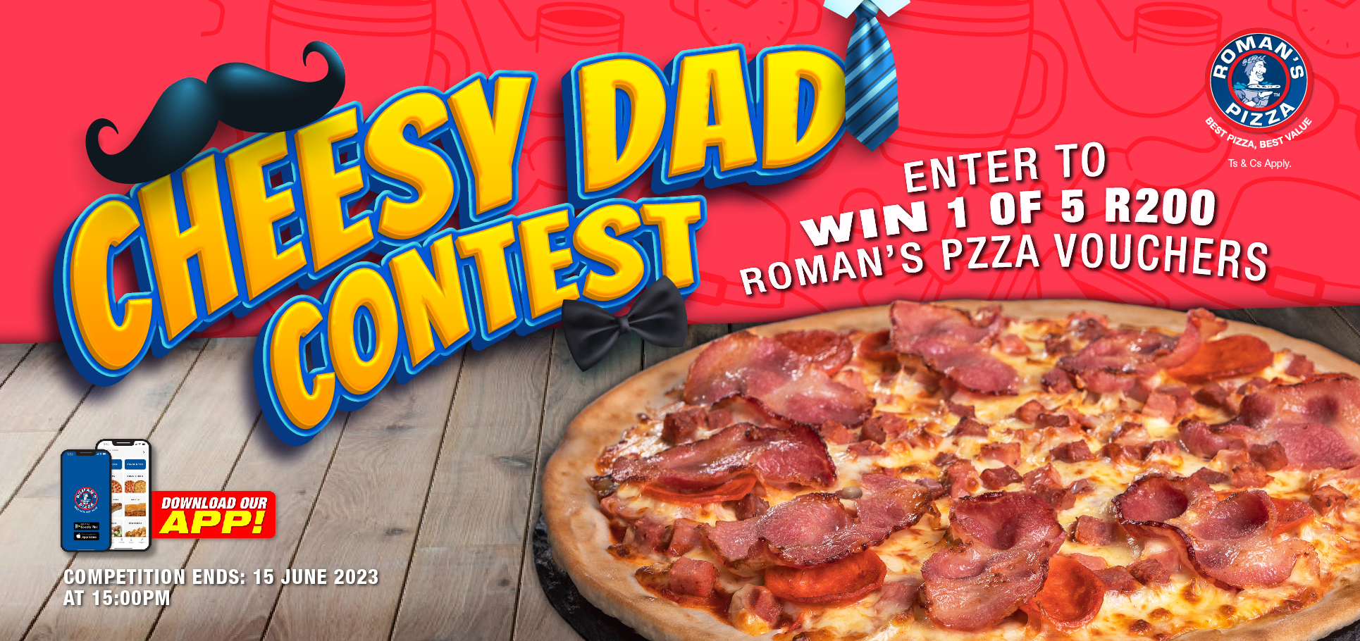 Roman's Pizza on Twitter: "🎉 Celebrate Father's Day with laughter and pizza! Share your ...