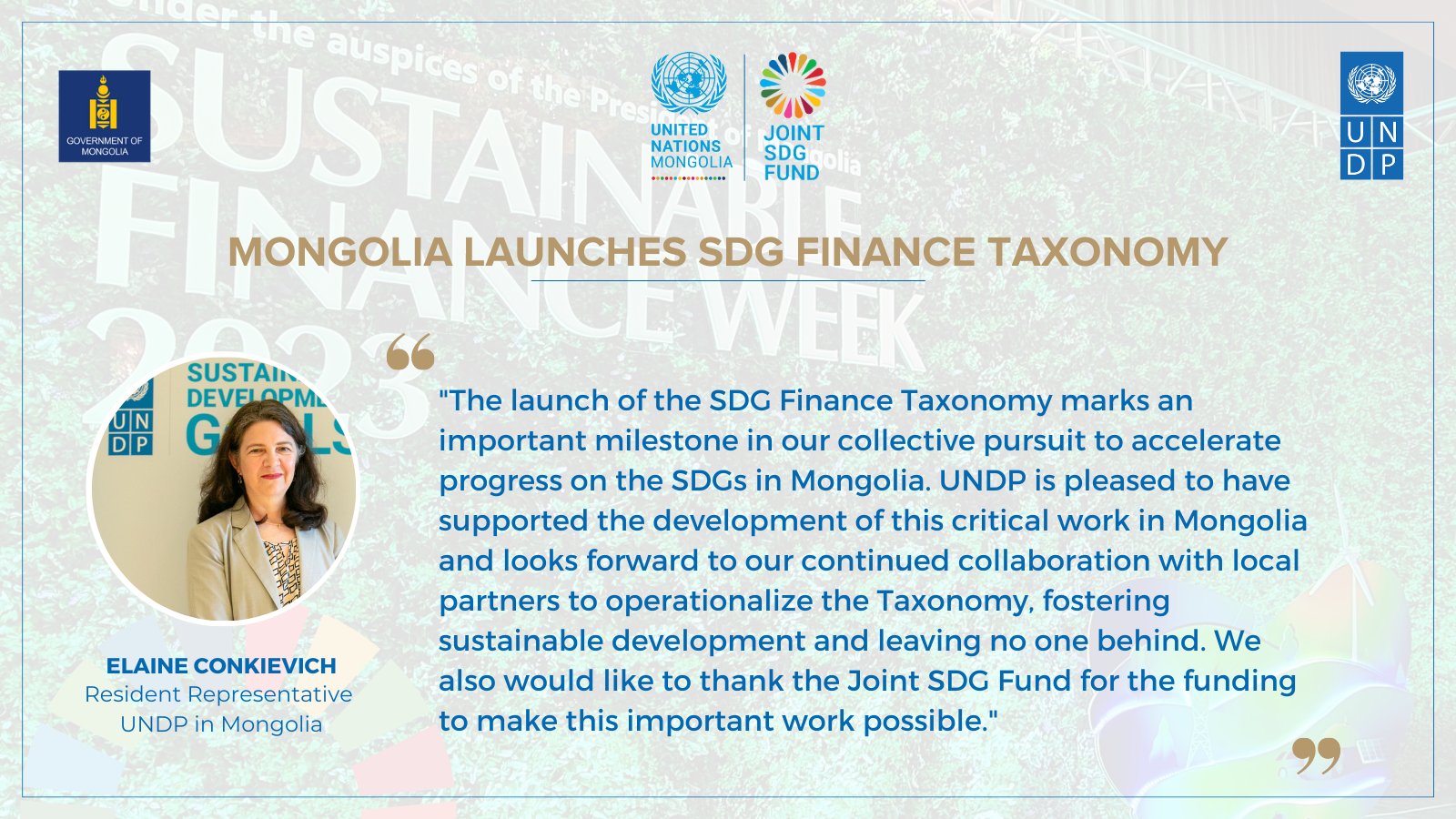 UNDP Mongolia on Twitter: "#Mongolia🇲🇳 approved its "SDG Finance Taxonomy🌱" during "Mongolia ...