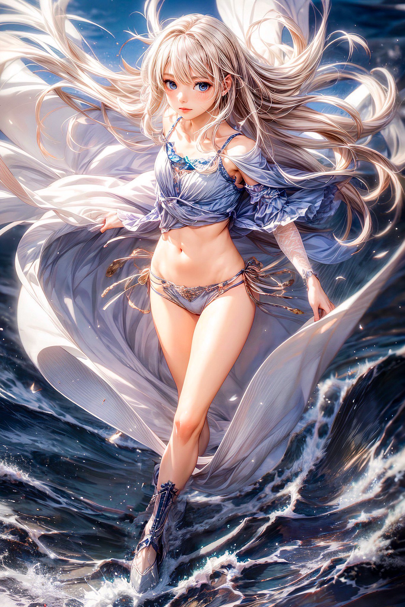 UKI Hajime (宇城 一) on Twitter: "海を渡る #AIイラスト https://t.co/966Yjql3jG" / Twitter