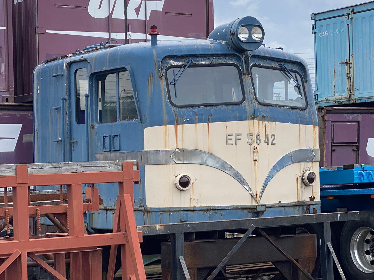 し〜えむ on Twitter: "RT @AlpsExpress5000: 石川県 EF58 42（44） 傍には台車も置いてあります。 #保存車 #保存車の記録"