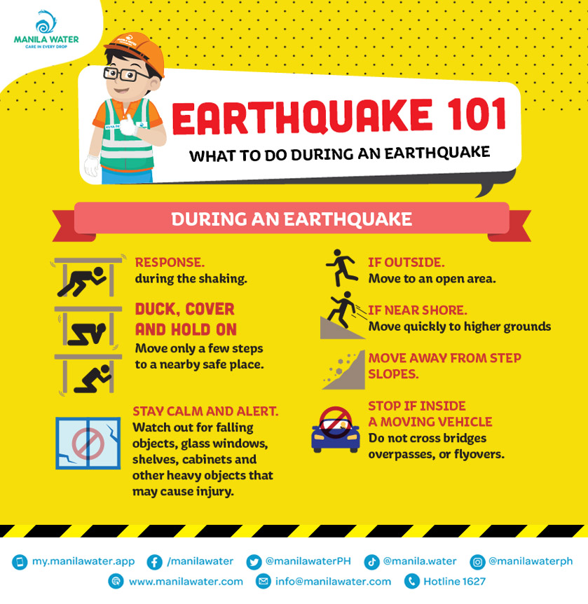 Manila Water on Twitter: "Earthquake 101! Ito ang mga dapat nating ...