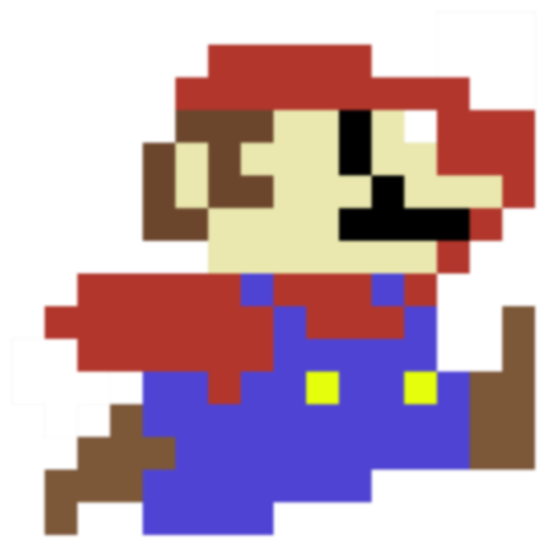 8 Bit Mario Running Sprite