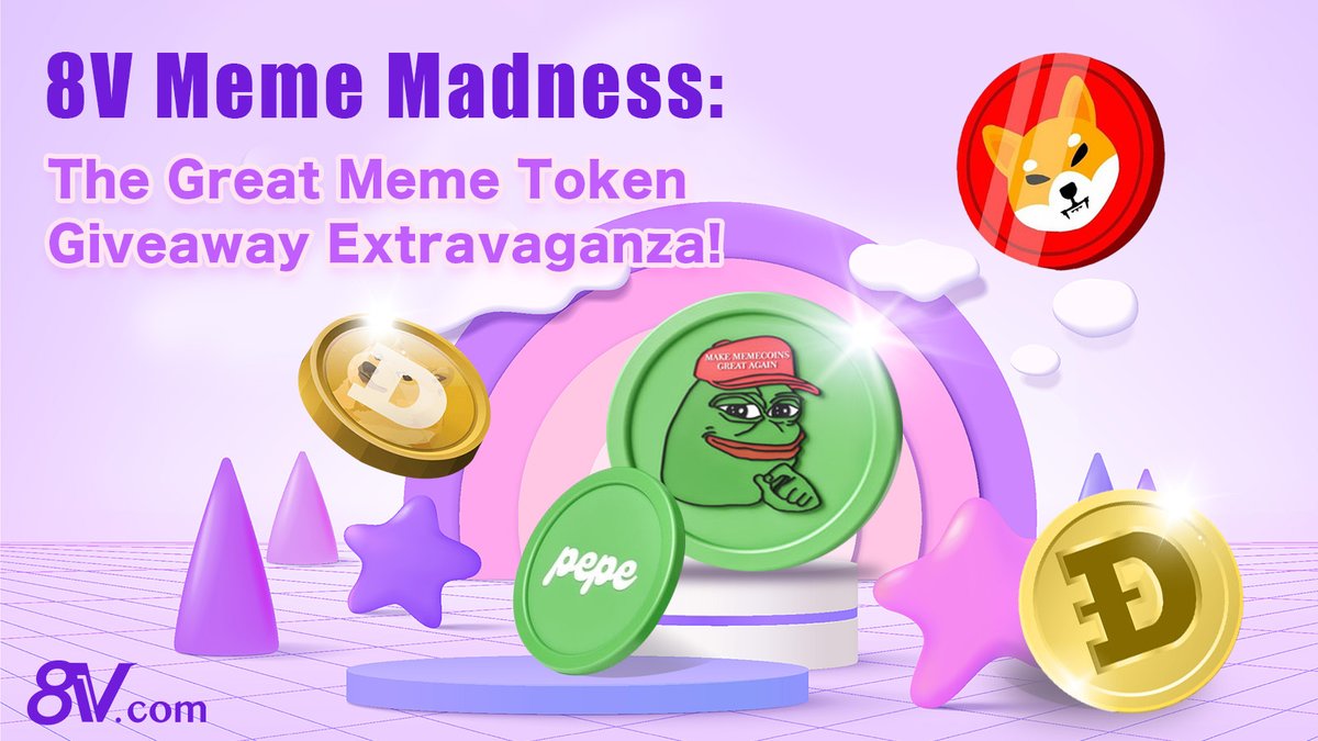 8V_Global on Twitter: "📣 8V Meme Madness: The Great Meme Token Giveaway Extravaganza!🐕🐸 Join us ...