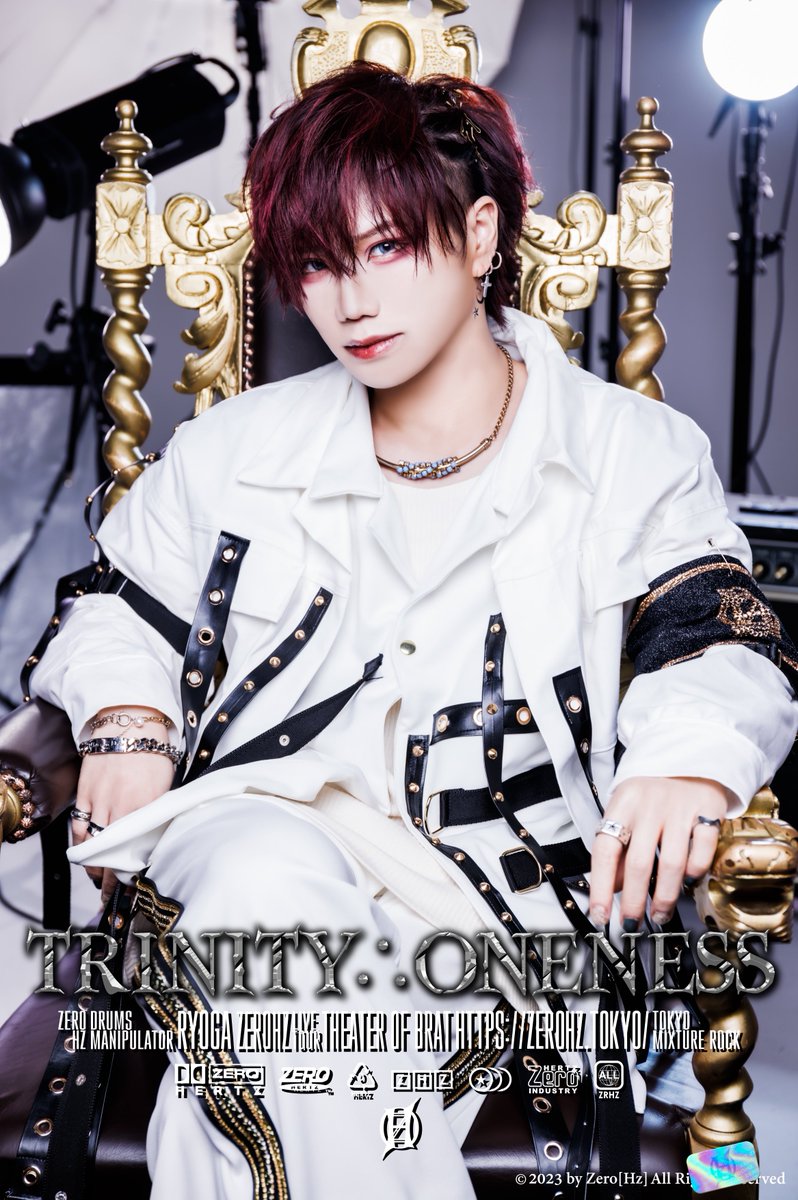 零[Hz] on Twitter: "「TRINITY∴ONENESS」Main Visual Ba：TEIKA / Dr：RYOGA"