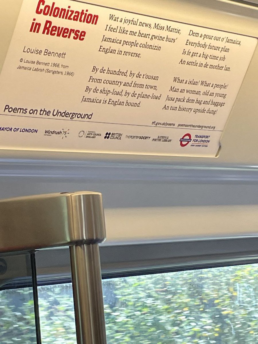 Phillip Sinclair Ultra MAGA on Twitter: "RT @KeithWoodsYT: Poem on the London Underground ...