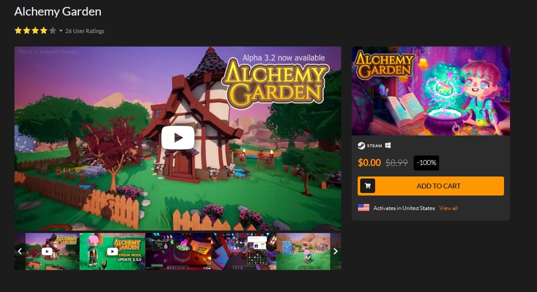Wario64 on Twitter: "Alchemy Garden (Steam) is free on Fanatical https://t.co/Pi6mPAPHUT https ...