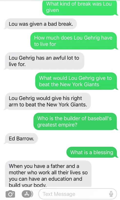 Lou Gehrig Farewell Speech Text
