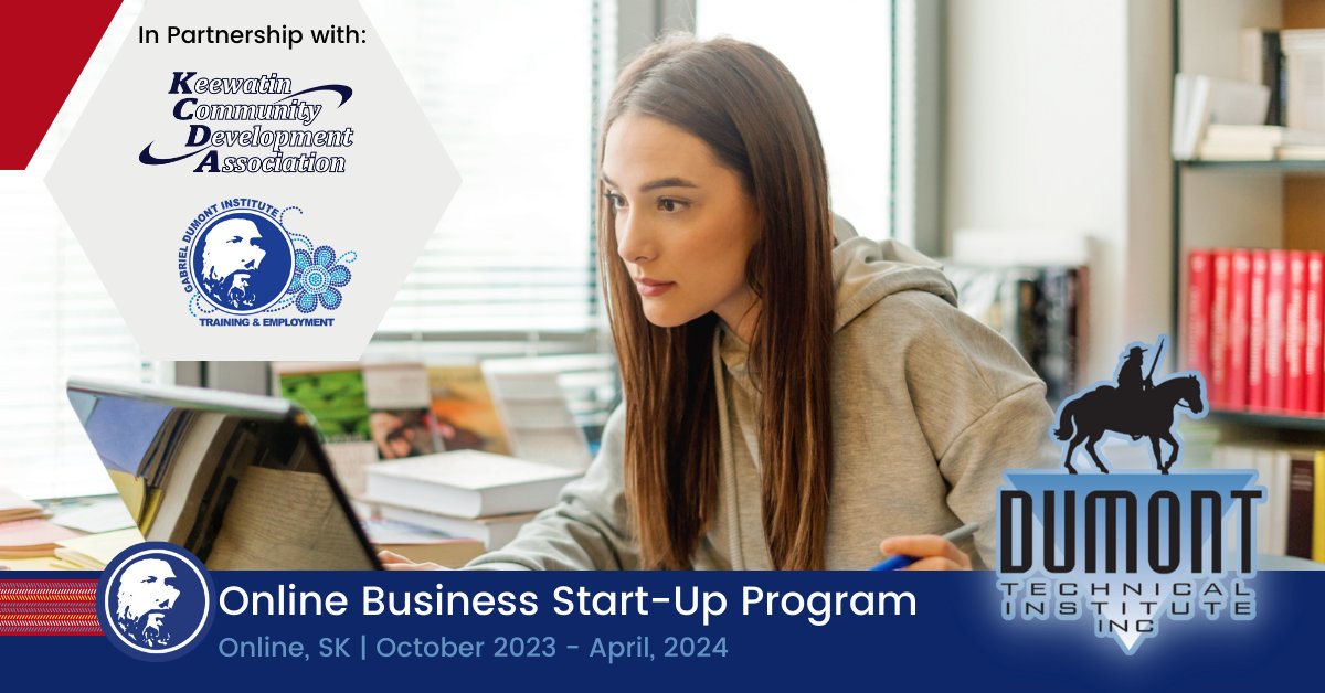 Gabriel Dumont Institute on Twitter: "⚠️New Program⚠️ We are offering a flexible online 28-week ...