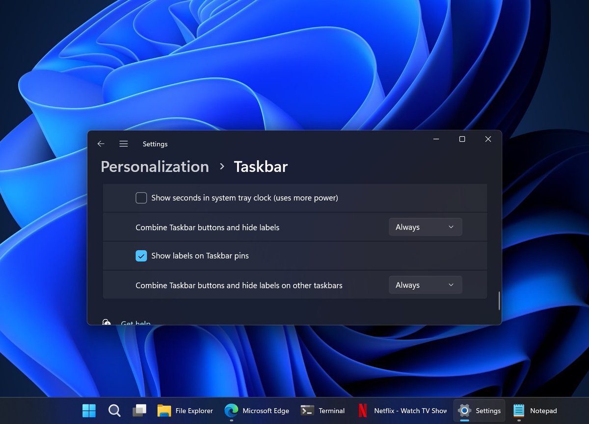 Jen Gentleman On Twitter The Ability To Uncombine Taskbar Icons jen-gentleman-on-twitter-the-ability-to-uncombine-taskbar-icons