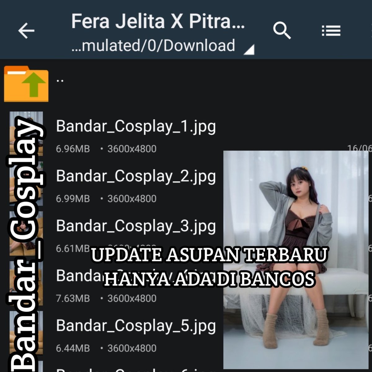 Bandar_Cosplay on Twitter: "RT @boscosplay: Fera Jelita X Pitra Won't Go Outside Link download ...