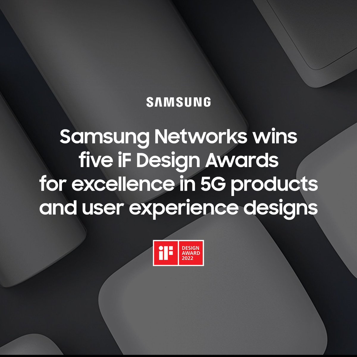 Samsung Networks on Twitter: ".@SamsungNetworks won five 2022 @iFDESIGNAWARD for design ...