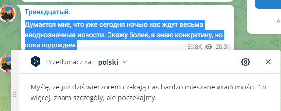Edward Weinert on Twitter: "4/ Kanały zbliżone do Wagnerowców piszą, że coś się zaczęło i że ...