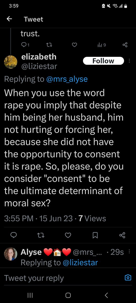 Alyse ️🏠 ️ on Twitter: "Y'all I can't. These comments read as a weird fetish. Waking up a spouse ...