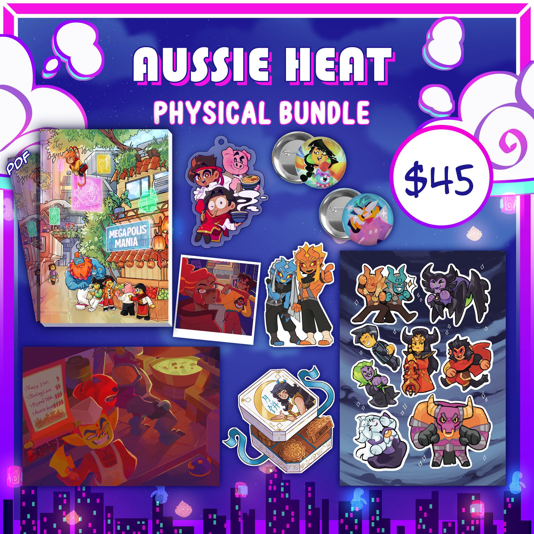 Megapolis Mania 🎆 on Twitter: "🌶️ AUSSIE HEAT 🇦🇺 Aussie Heat is our Physical bundle! It features ...