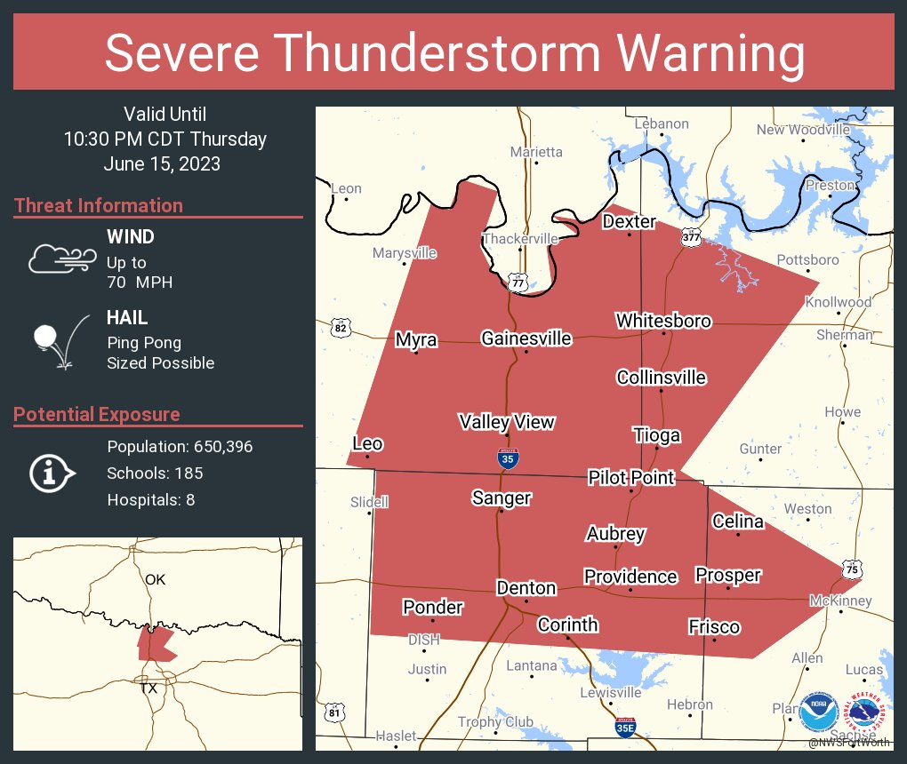 Nws Fort Worth On Twitter Severe Thunderstorm Warning Continues For