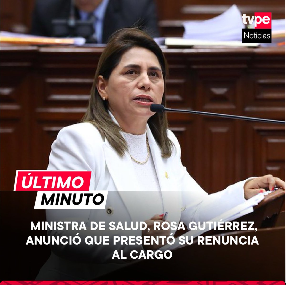 Tvperú Noticias On Twitter 🚨 LoÚltimo La Ministra De Salud Rosa