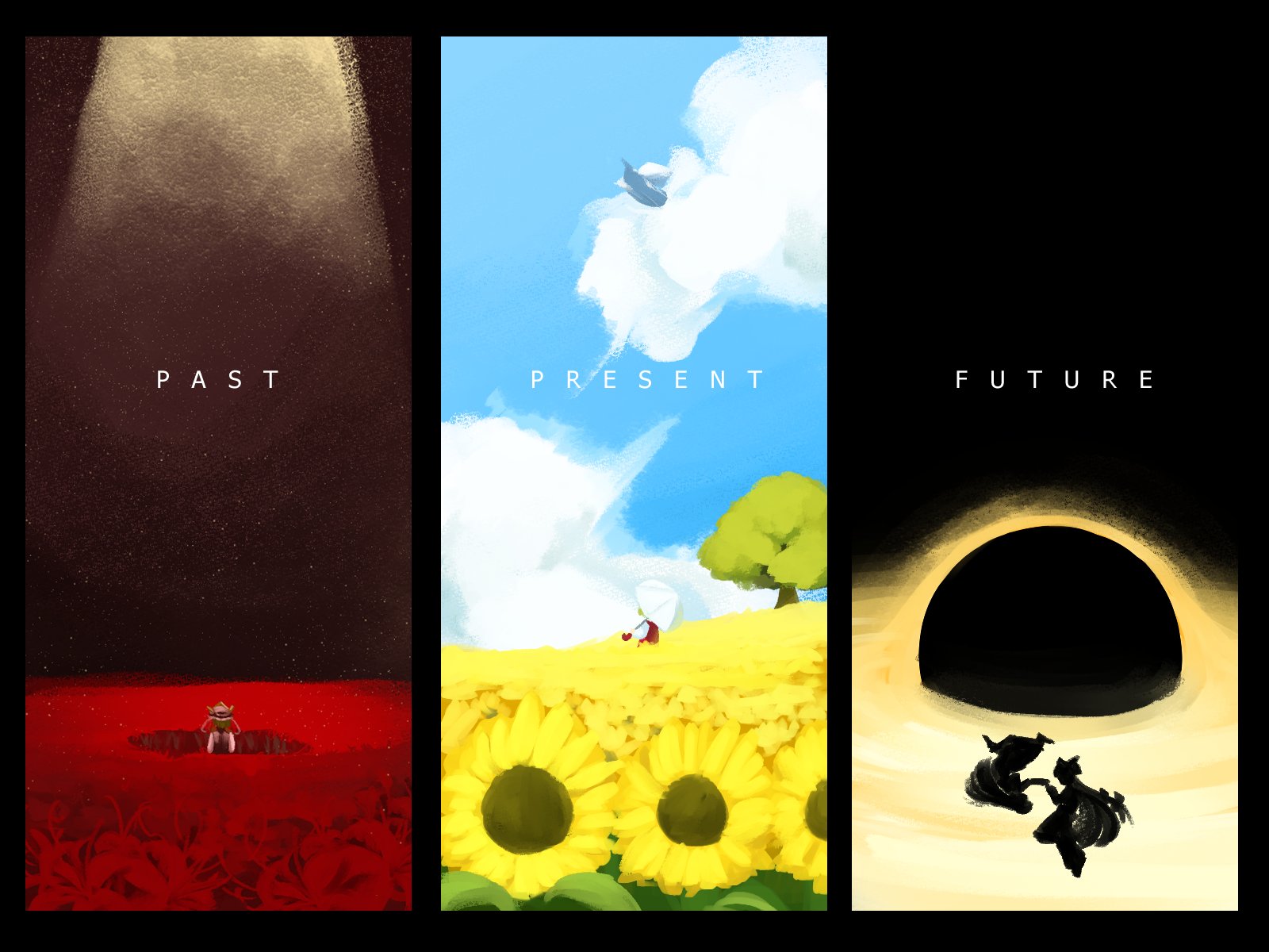 Past Present Future Wallpaper
