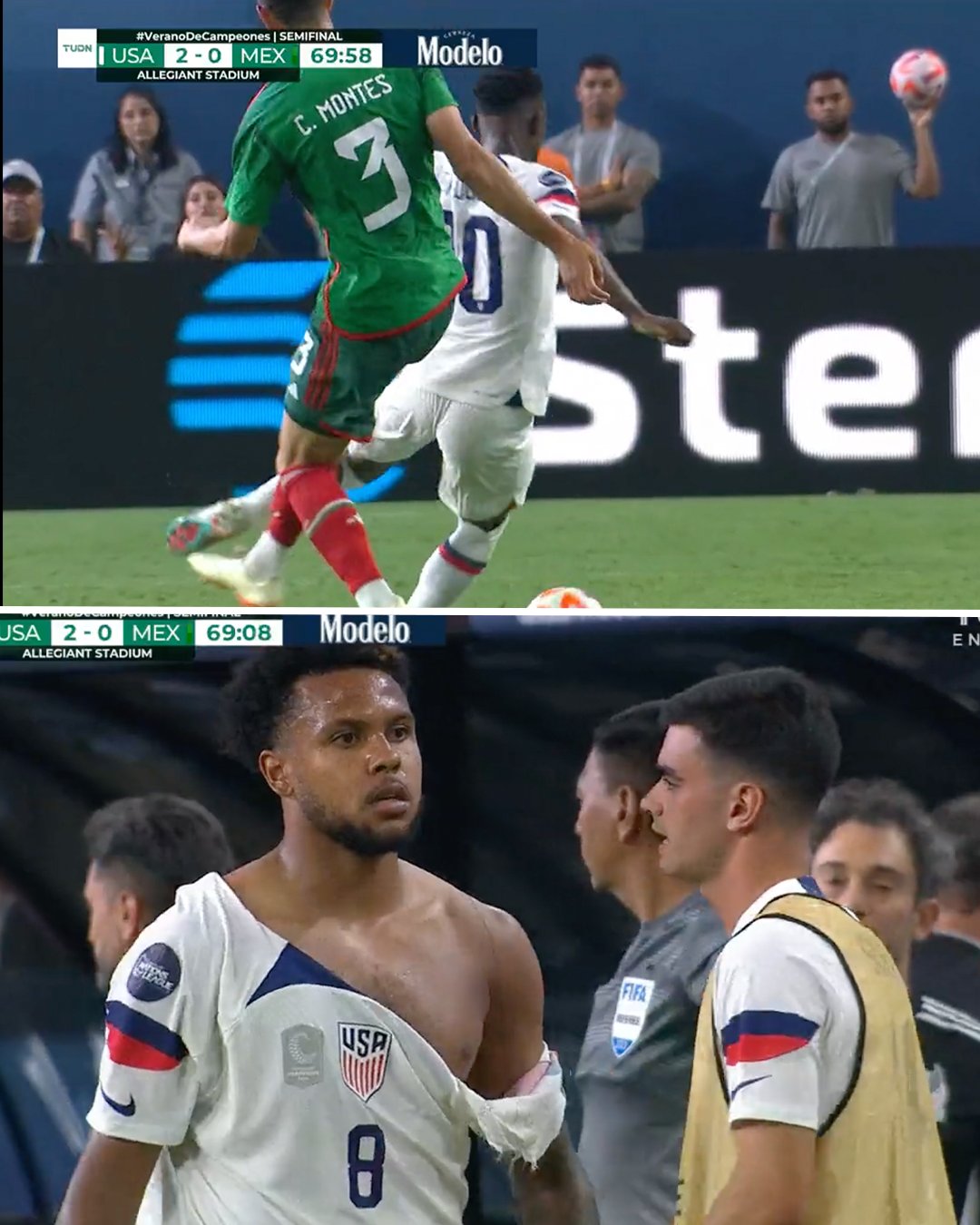 Nbc Sports Soccer On Twitter Mexicos Cesar Montes Receives A