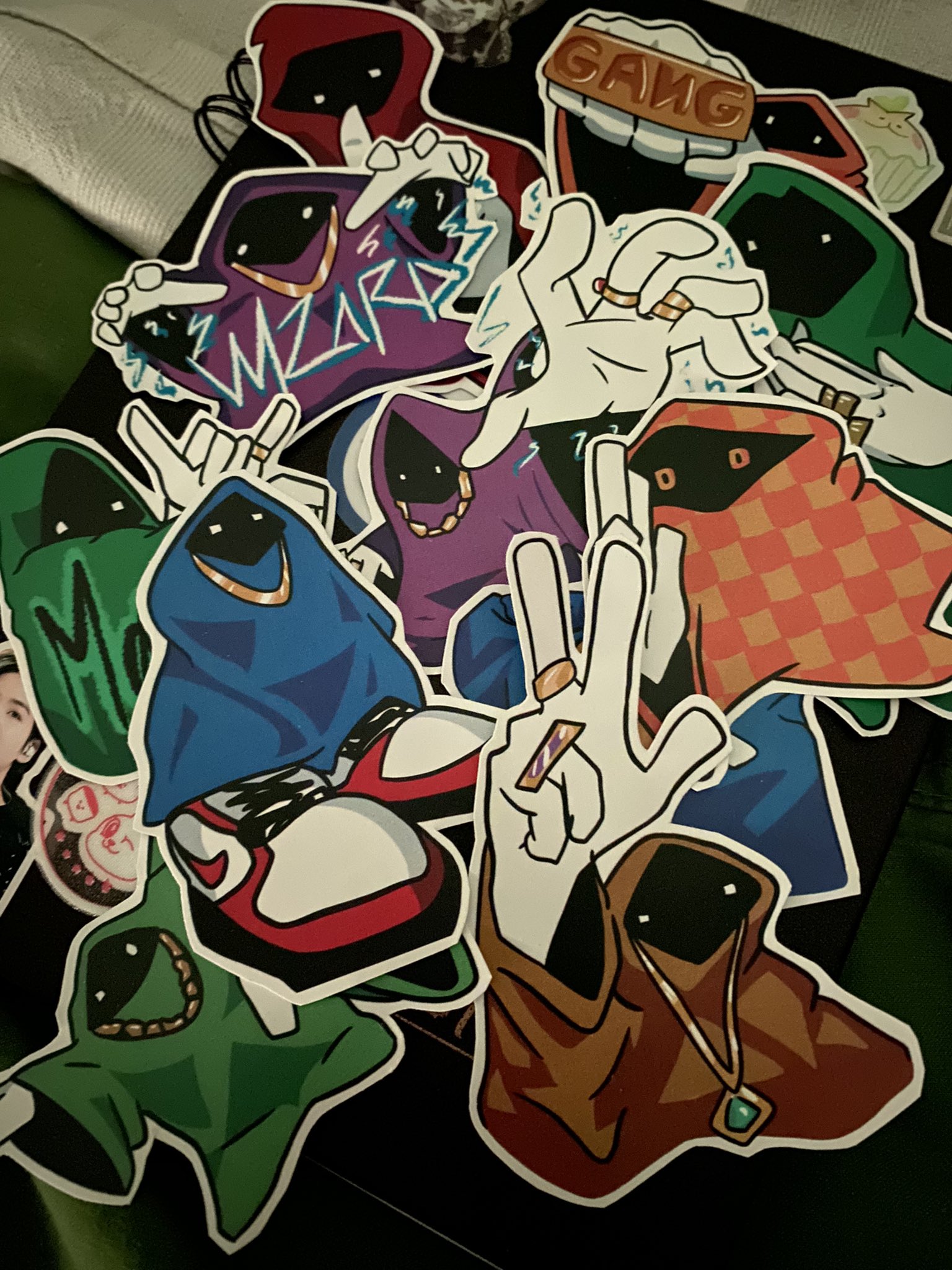 Graffiti Sticker Characters By Wizard