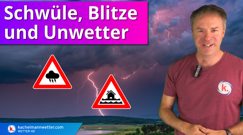 Kachelmannwetter on Twitter: "Ab Montag Schwüle, Gewitter und Unwettergefahr! In der neuen Woche ...