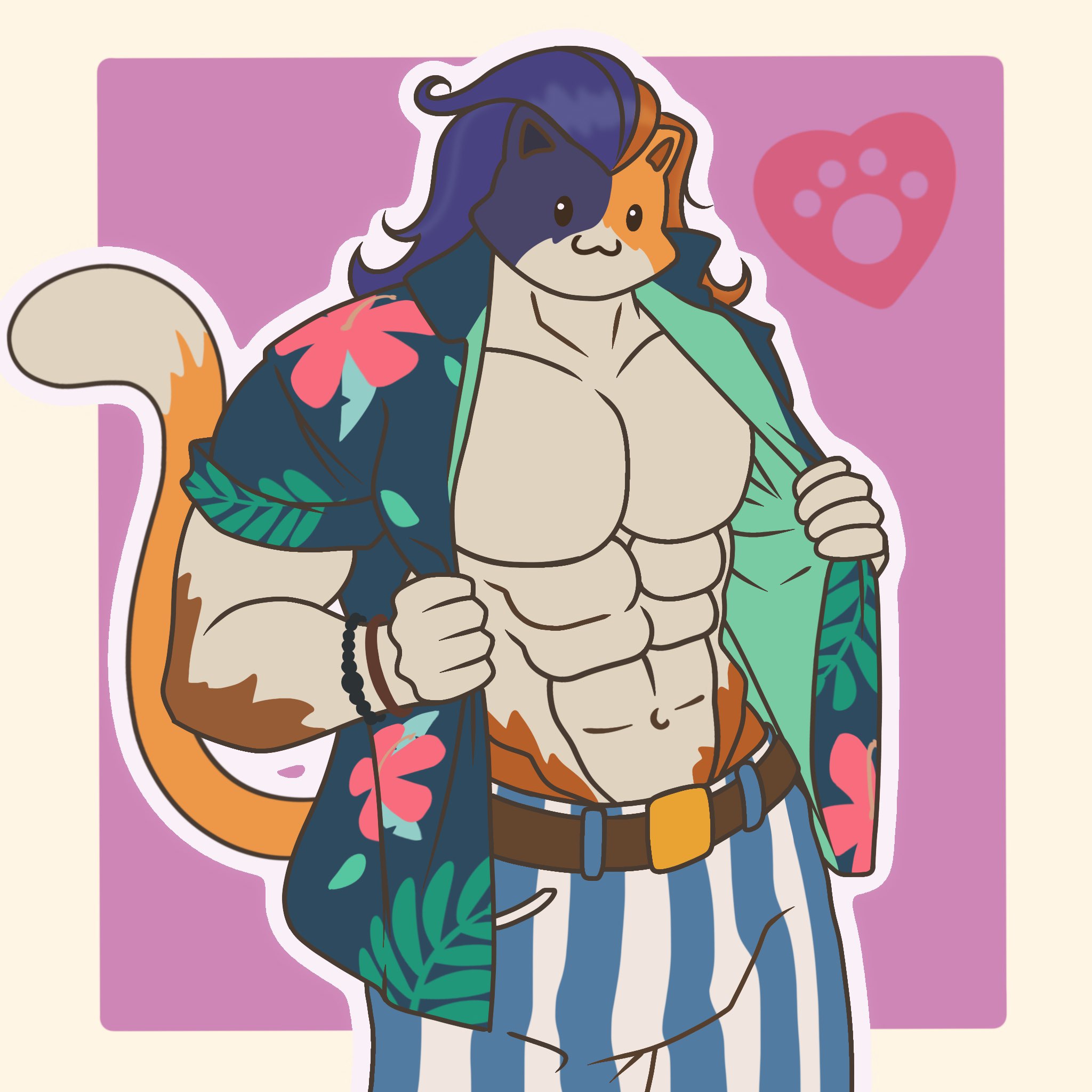 ♡Cherry♡ on Twitter: "Summertime! ☀️ #Fortnite #FortniteArt #Meowscles #fanart #bara #furry ...