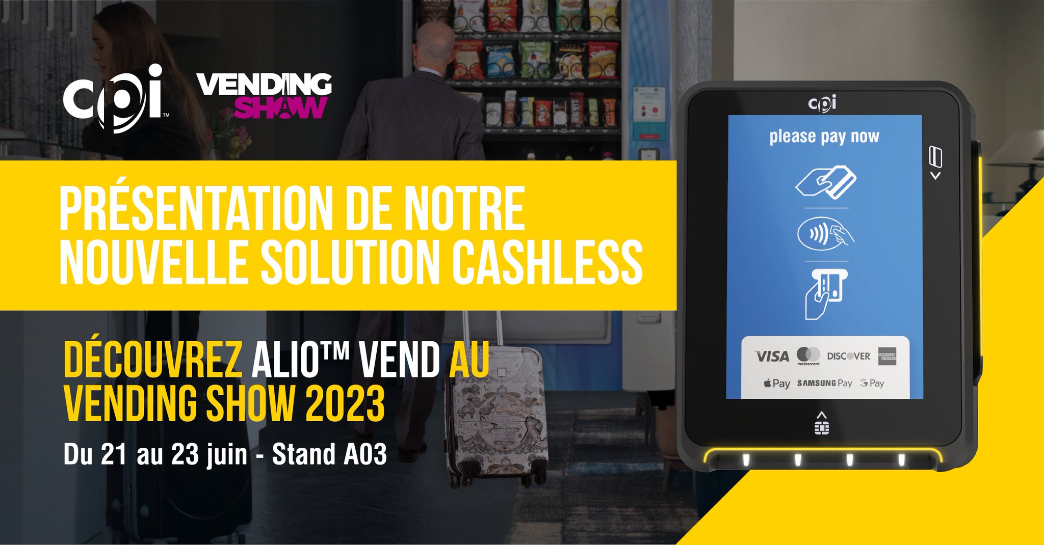 Crane Payment Innovations on Twitter: "Nous sommes impatient de vous dévoiler Alio™ Vend, notre ...