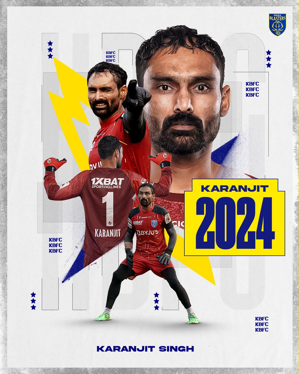 Kerala Blasters FC on Twitter: "ഒരു വർഷം കൂടി 👊 Our veteran keeper signs on till 2️⃣0️⃣2️⃣4️⃣! ️ ...