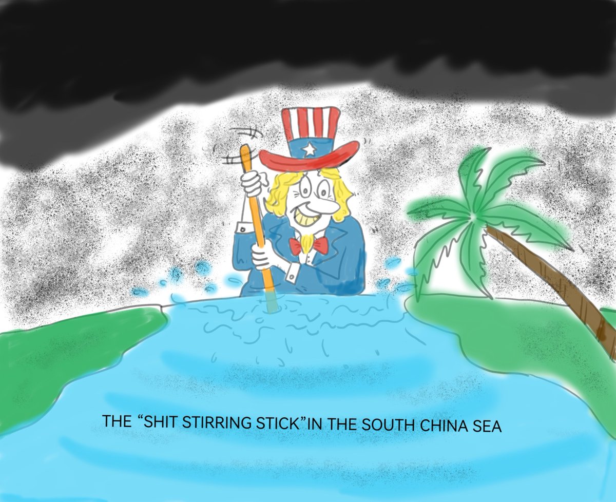 FLOWERS on Twitter: "THE“SHIT STIRRING STICK”IN THE SOUTH CHINA SEA"