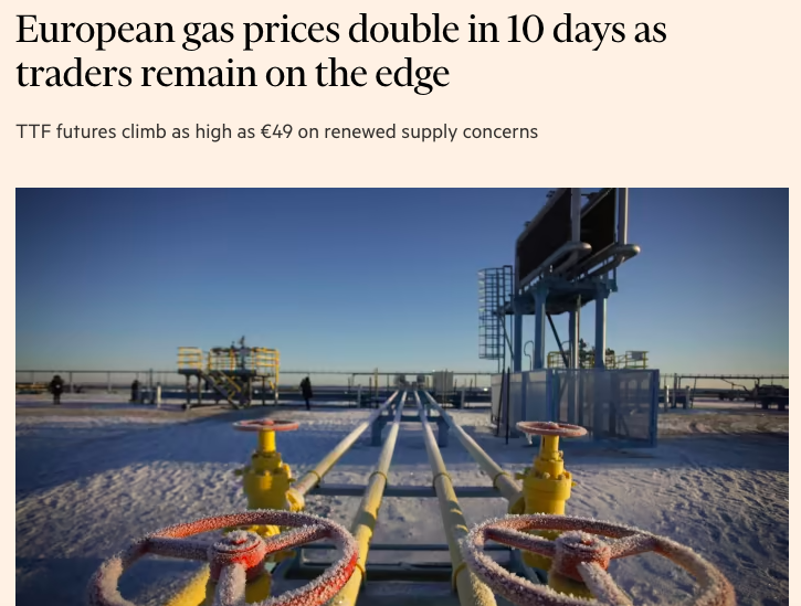 Net Zero Watch on Twitter: "Green Europe is facing the price of its crazy fracking bans. This ...