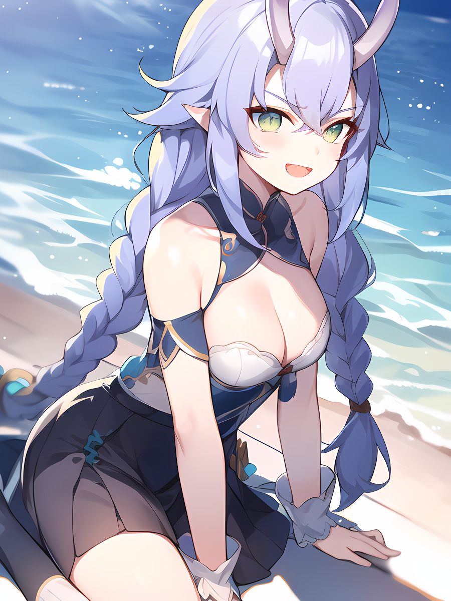 Honkai Star Rail Tweets on Twitter: "Bailu #HonkaiStarRail #崩壊スターレイル #白露 #Bailu #AI Credits：お兄さん ...