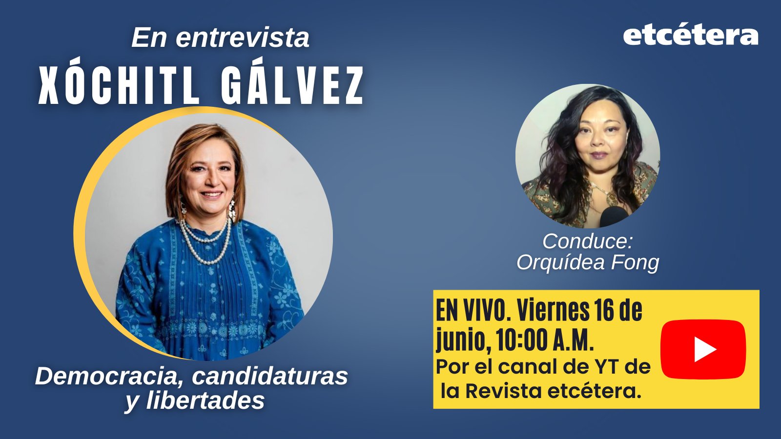 etcétera on Twitter: "#IMPERDIBLE La senadora Xóchitl Gálvez (@XochitlGalvez)en entrevista EN ...