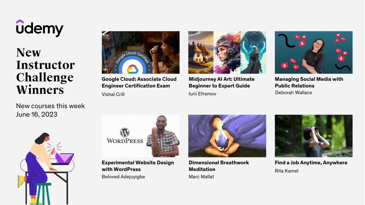 Udemy on Twitter: "🌟 NEW courses have arrived! 🌟 This week's New Instructor Challenge brings ...