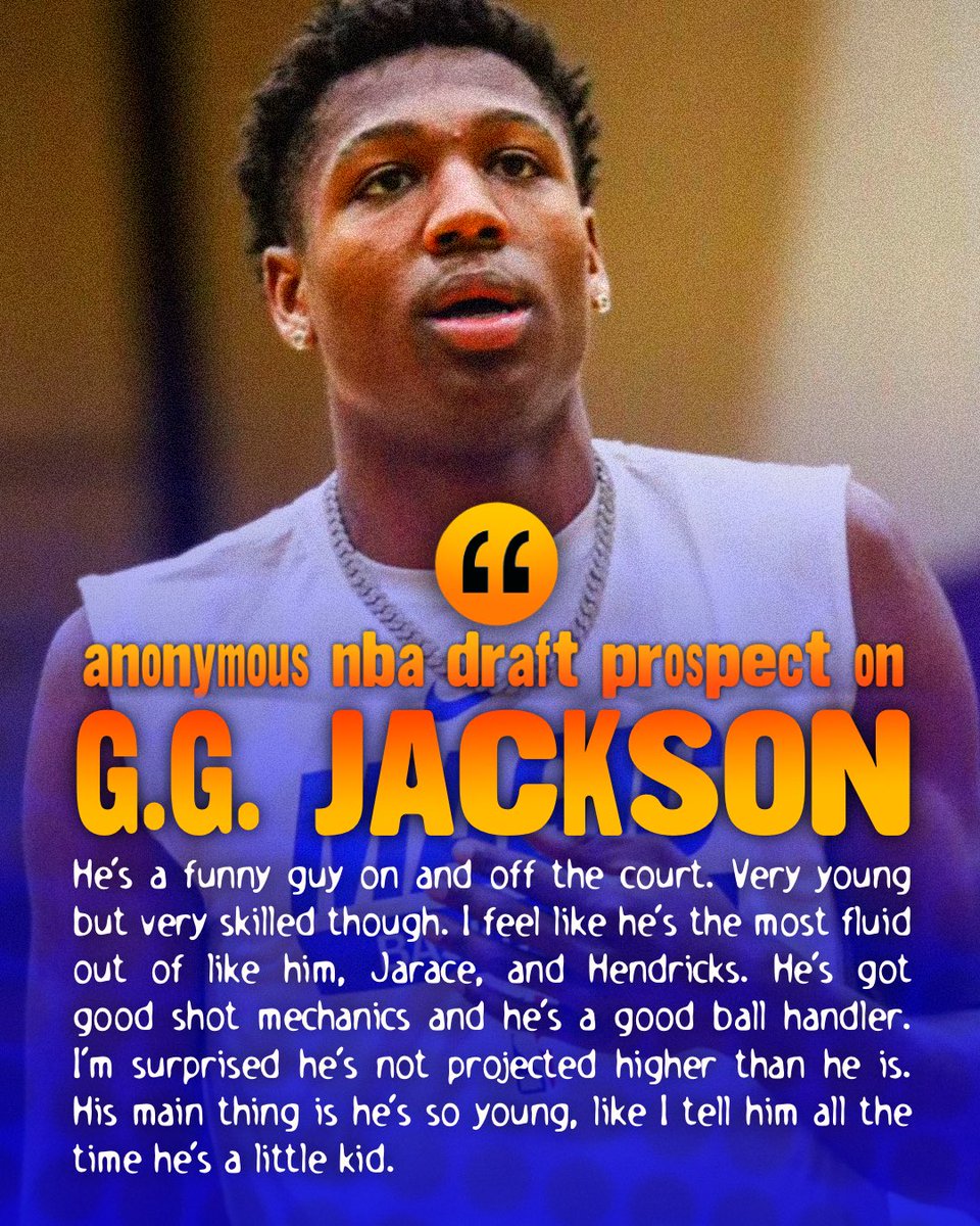NBA Draft Dude 🤙 on Twitter: "GG Jackson has been one of the most ...