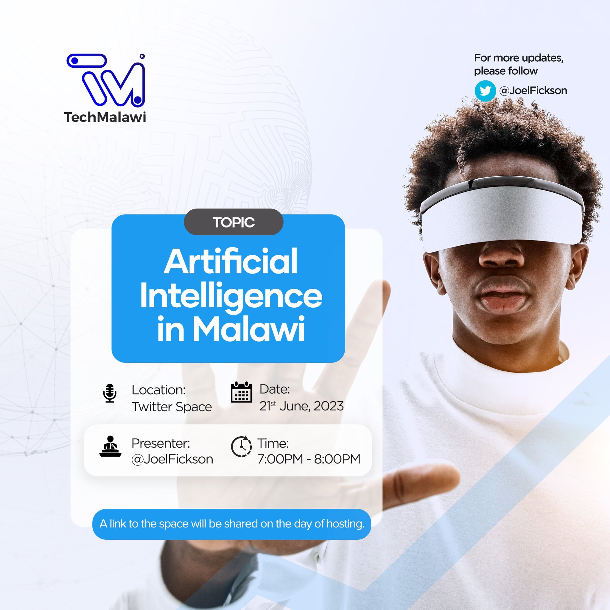 #TechMalawi on Twitter: "Next week on the 21st of June, we will have a talk on Artificial ...