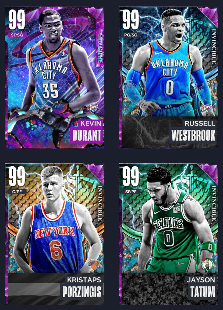 2K Prime on Twitter: "New #UPDATE Encore Packs: 14 New Cards End Game Kevin Durant Invincible ...