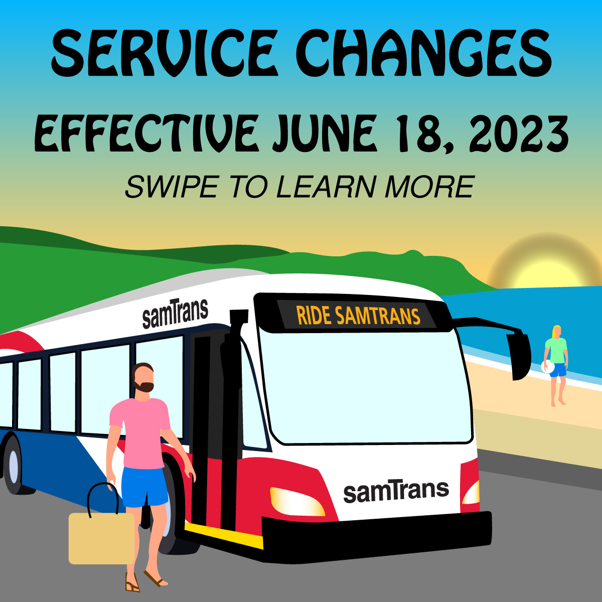 SamTrans on Twitter: "This upcoming Sunday, June 18th, we'll be having new service changes! With ...