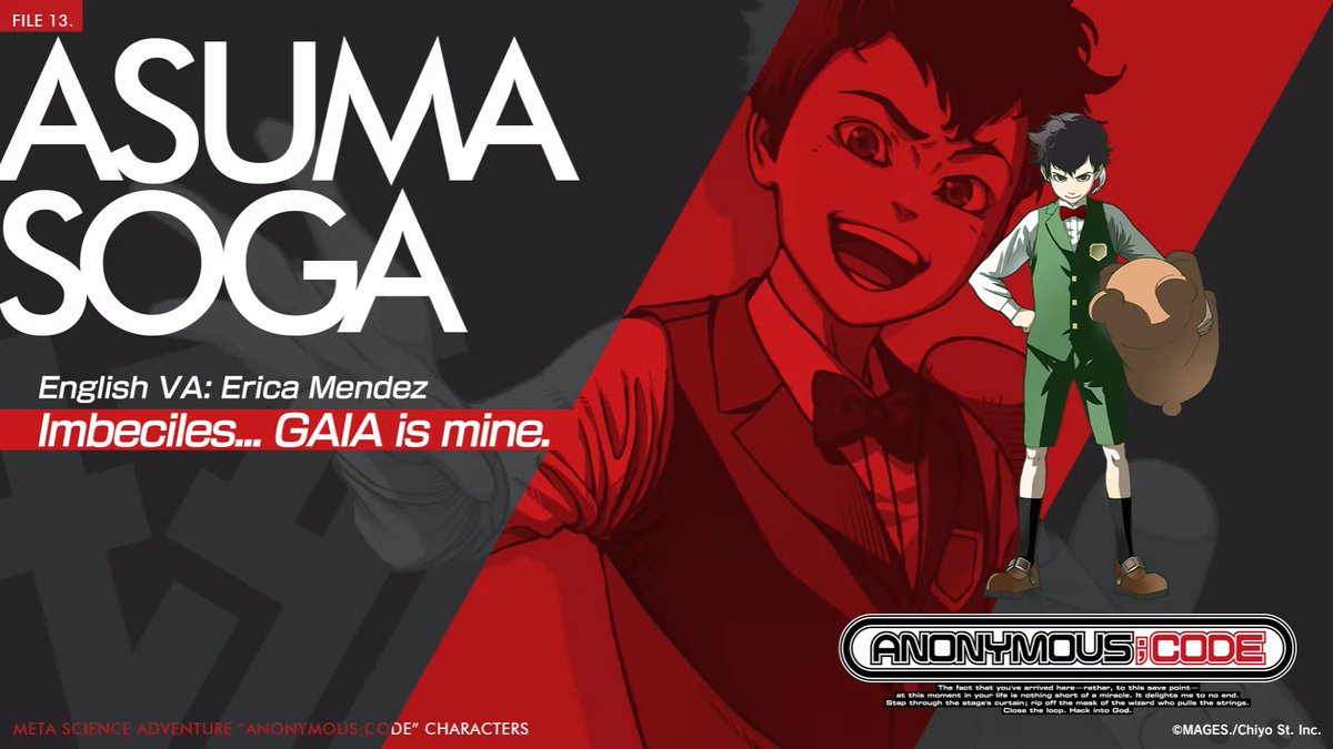 Noisy Pixel on Twitter: "RT @NoisyPixelNews: New English ANONYMOUS;CODE Trailer Introduces ...