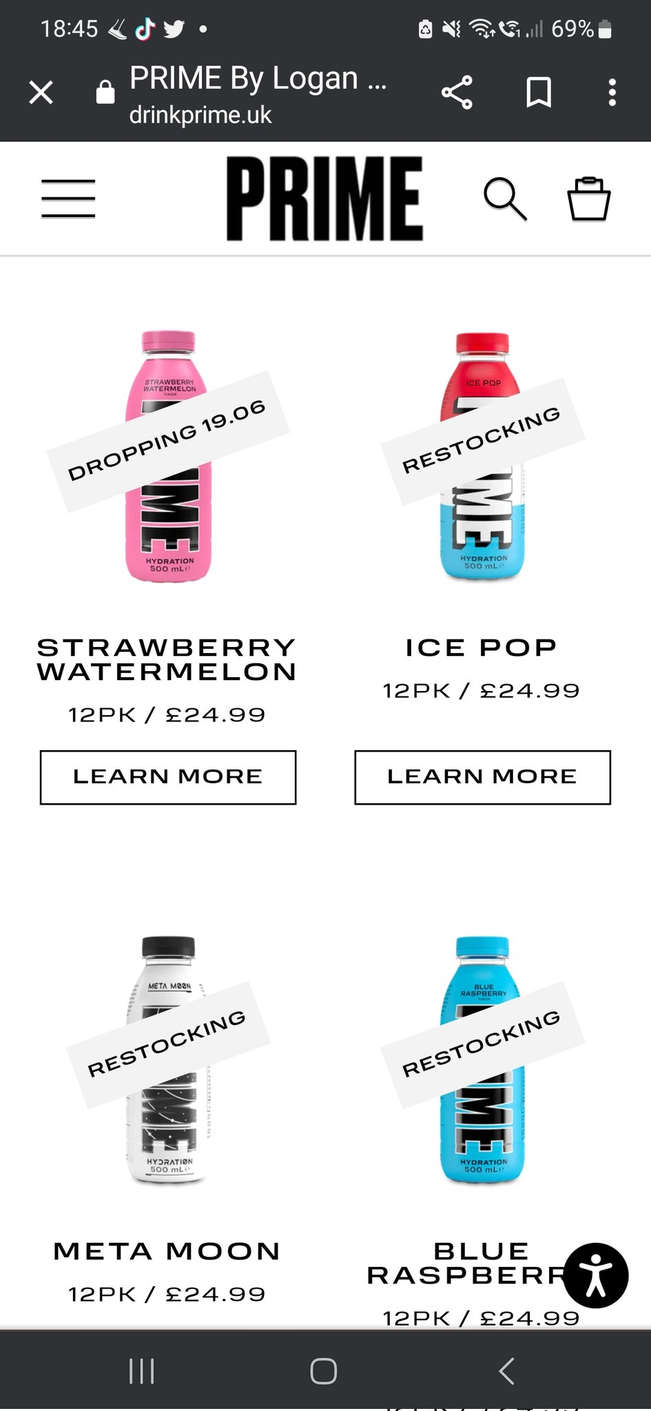 PRIME Tracker on Twitter: "🚨🇬🇧 UK ONLINE RESTOCK 🚨 When: MONDAY 19TH JUNE @ 5PM BST Where: https ...