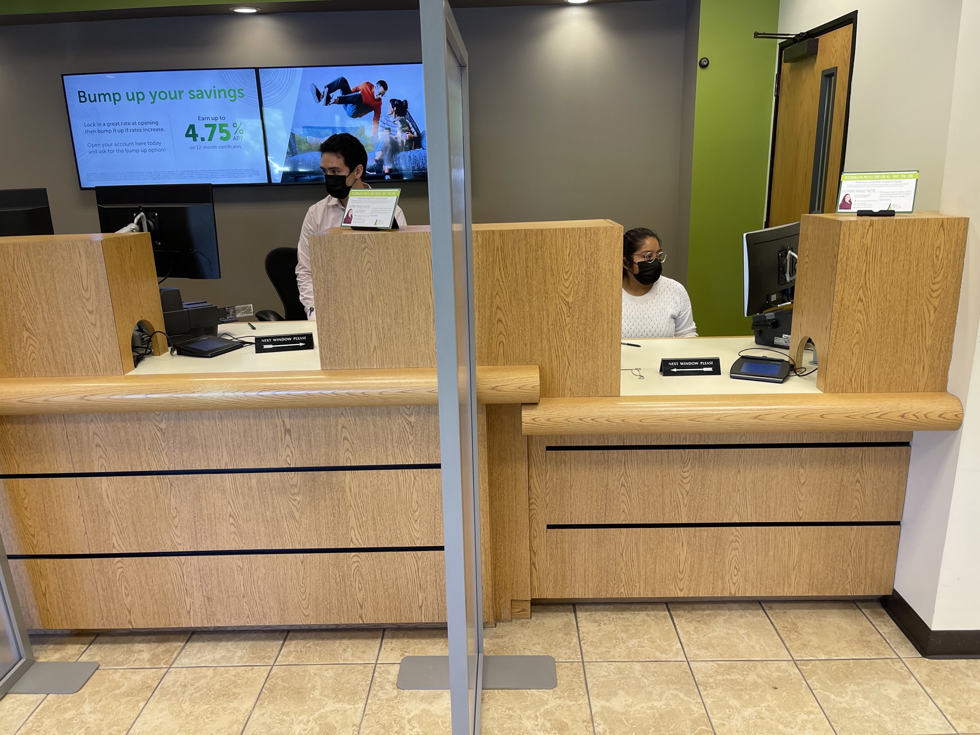 Bank Teller Counter