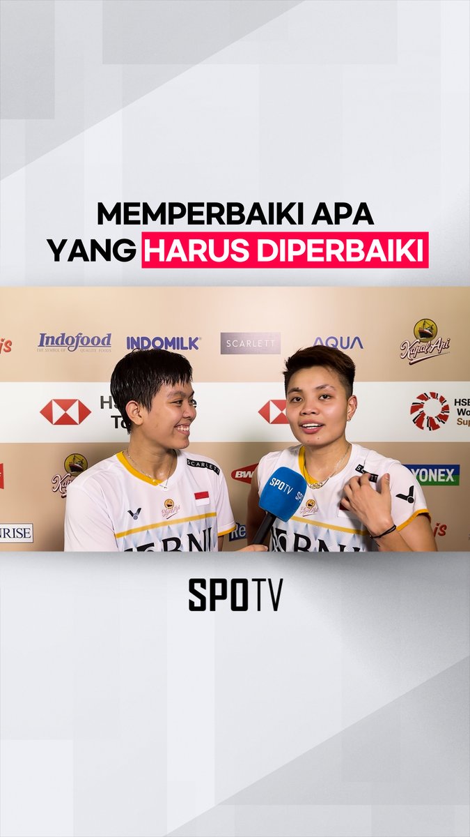 SPOTV Indonesia on Twitter: "#BWF 🏸 | Terus berbenah dan berkembang yaaa Apri/Fadia 🤗 Follow ...
